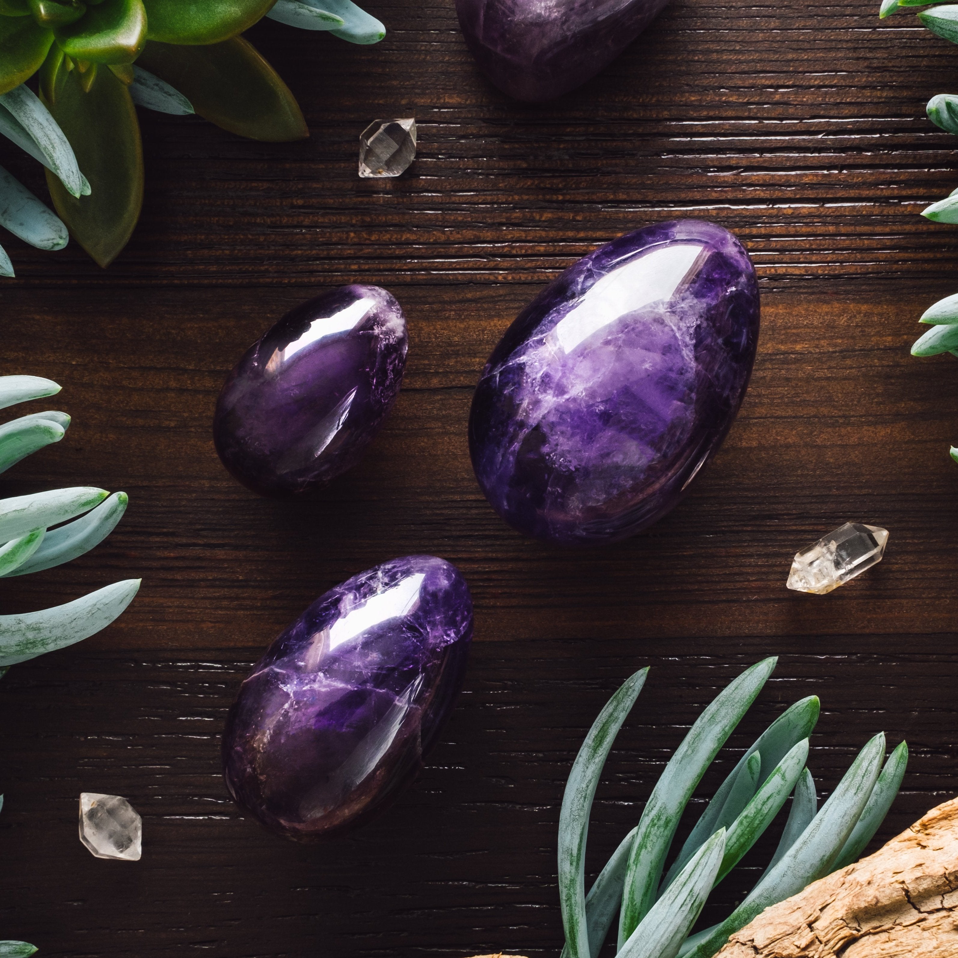 Amethyst Yoni Eggs | Kegal Balls | Yoni Love Crystals – Yoni Gem Stones