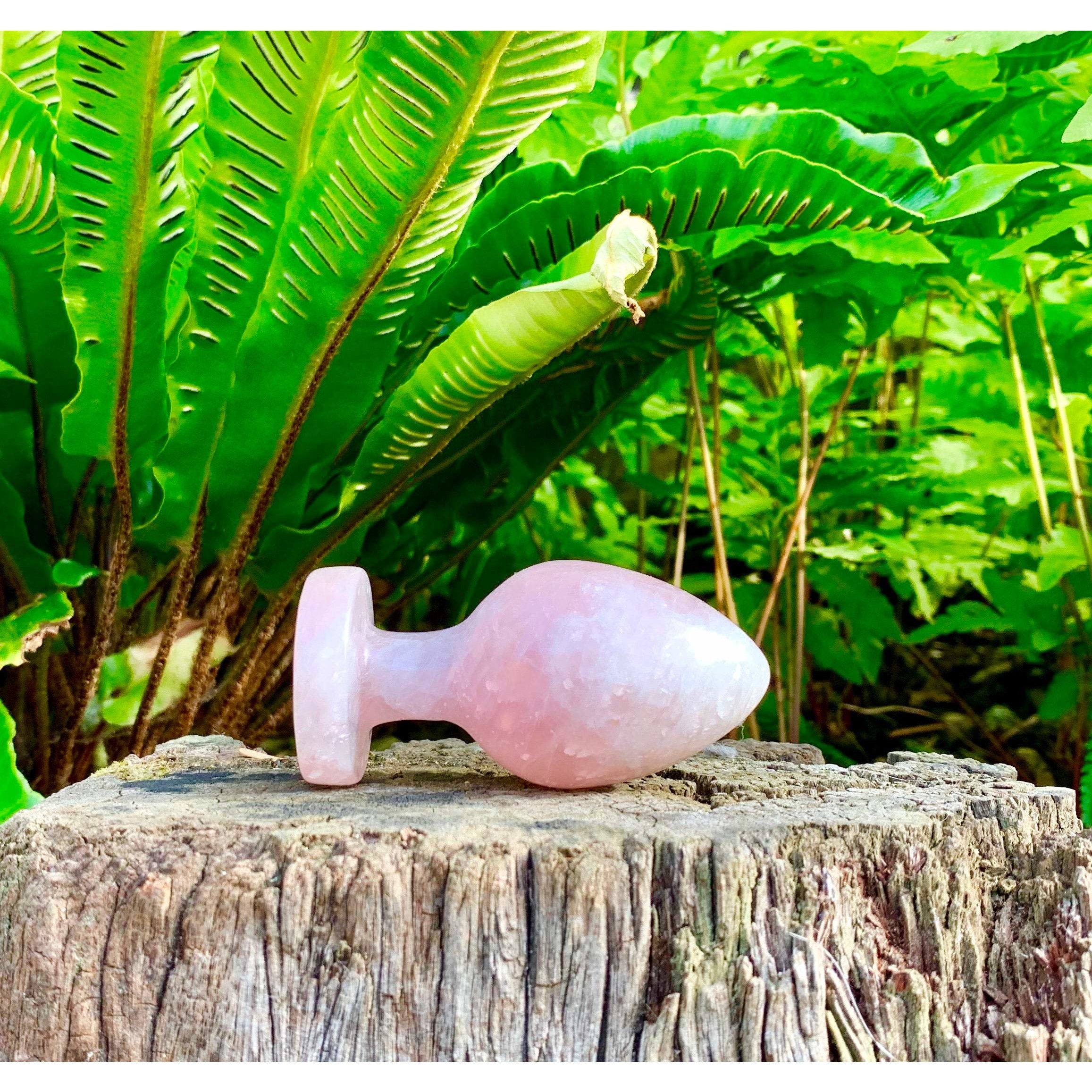 Rose Quartz Large Butt Plug – Yoni Gem Stones