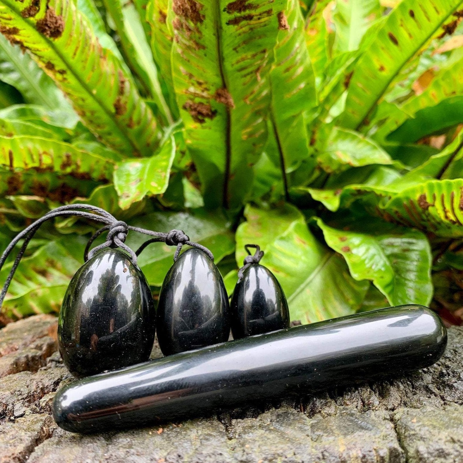 Black Obsidian Yoni eggs and Massage Point – Yoni Gem Stones